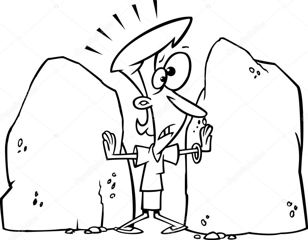 Límites de la roca de dibujos animados Ilustración de stock de ...