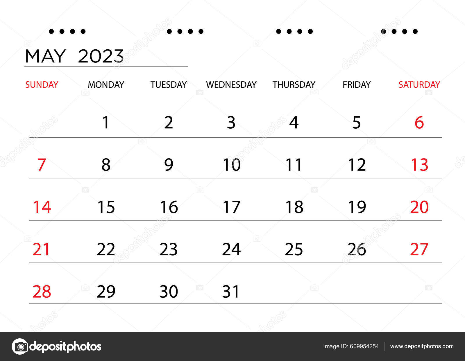 White Calendar Copy Space Text — Stock Photo © MicroStockFactory #609954254