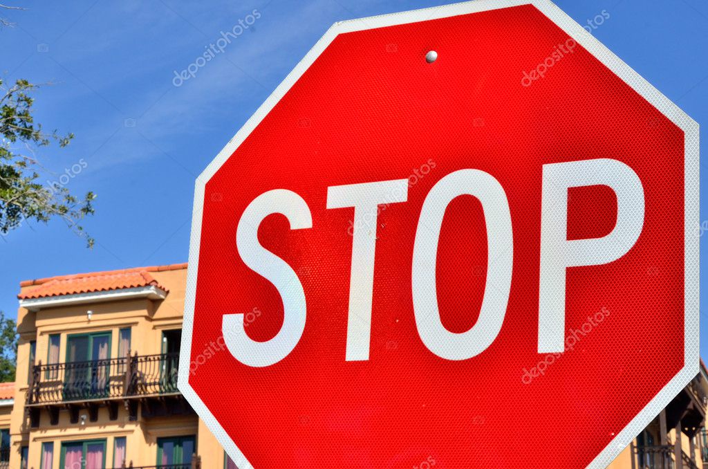 Signo de stop clásico: fotografía de stock © DeBuskPhoto #19674335 ...