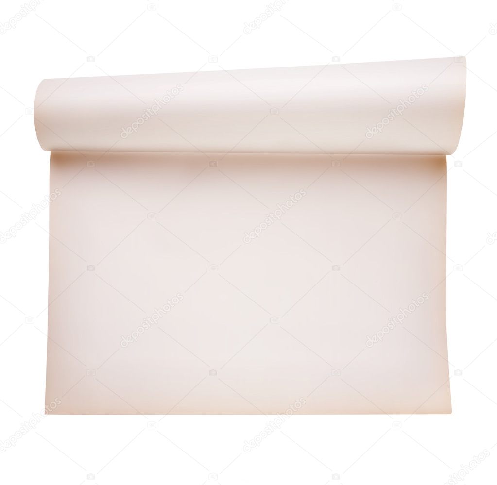 Scroll paper, smooth paper — Stock Photo © Maximkostenko #13272312
