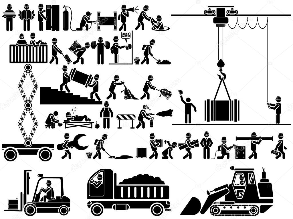 ICON MAN WORK — Stock Vector © LABBELMAN #12251299