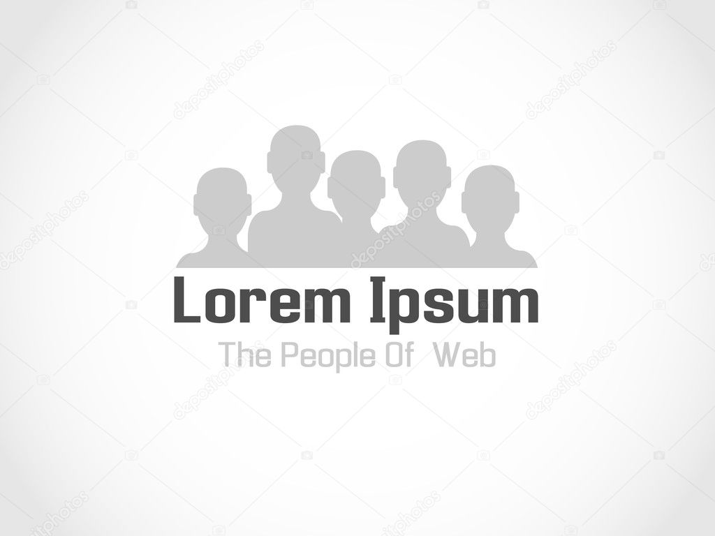 INTERFACE LOGO TEMPLATE HUMAN PEOPLE MODERN CONCEPT FOR INTERNET WEB ...