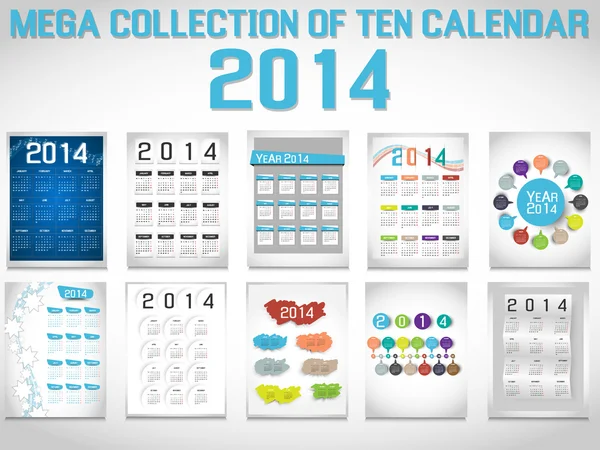 Ten date calendar Vector Art Stock Images | Depositphotos