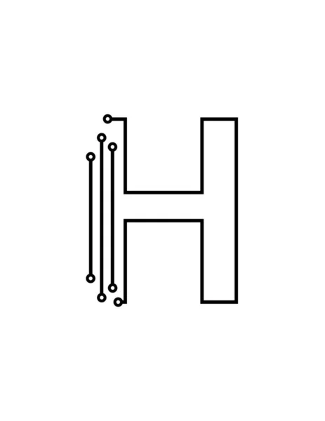 Letra mayúscula h imágenes de stock de arte vectorial | Depositphotos