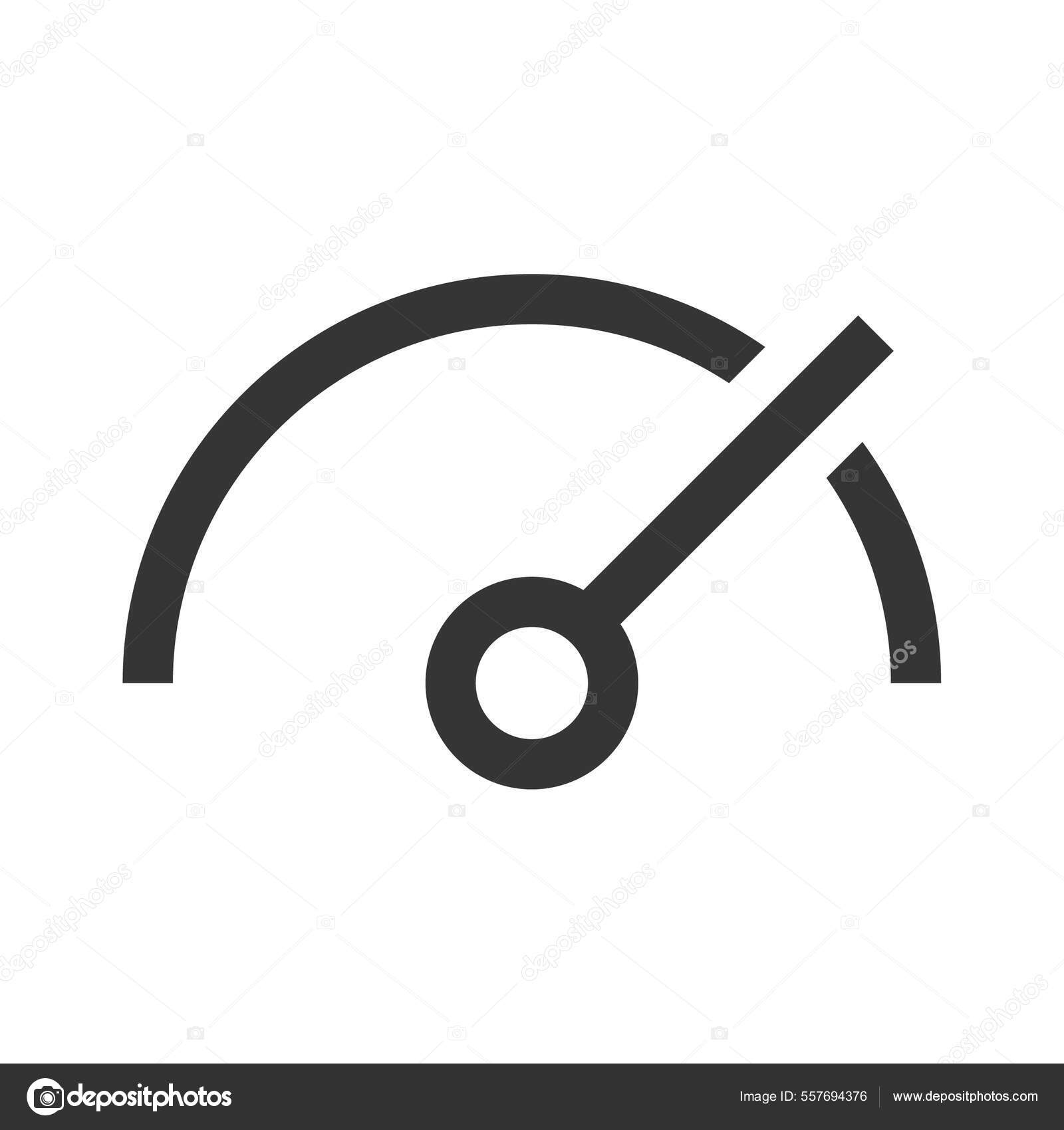 Tacómetro Velocímetro Icono Del Indicador Logo Señal Velocidad Vector ...