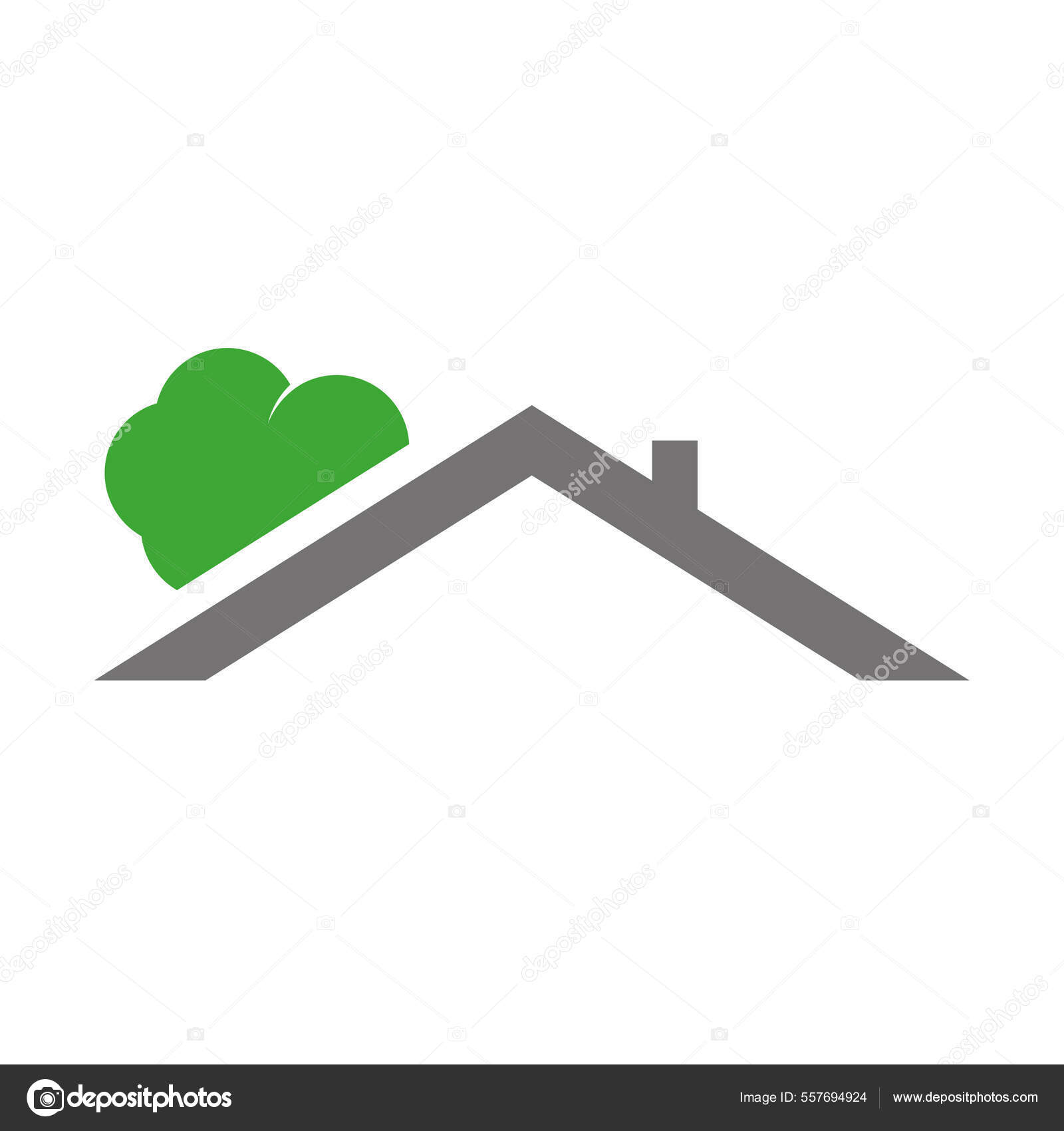 Techo Icono Logo Diseño Vectorial Vector de stock #557694924 de ©lyovajan