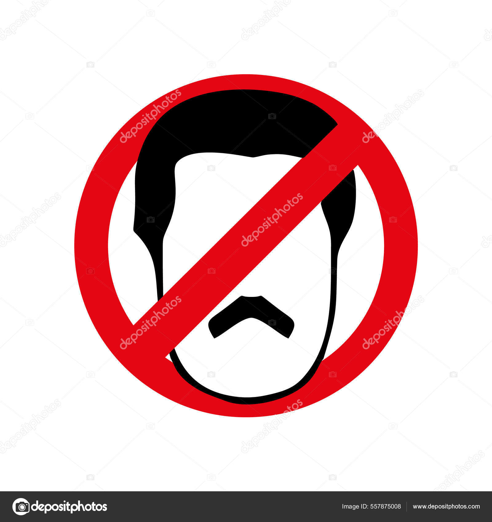 Moustache Face Icon Simple Thin Line Outline Illustration Emotion Icons ...