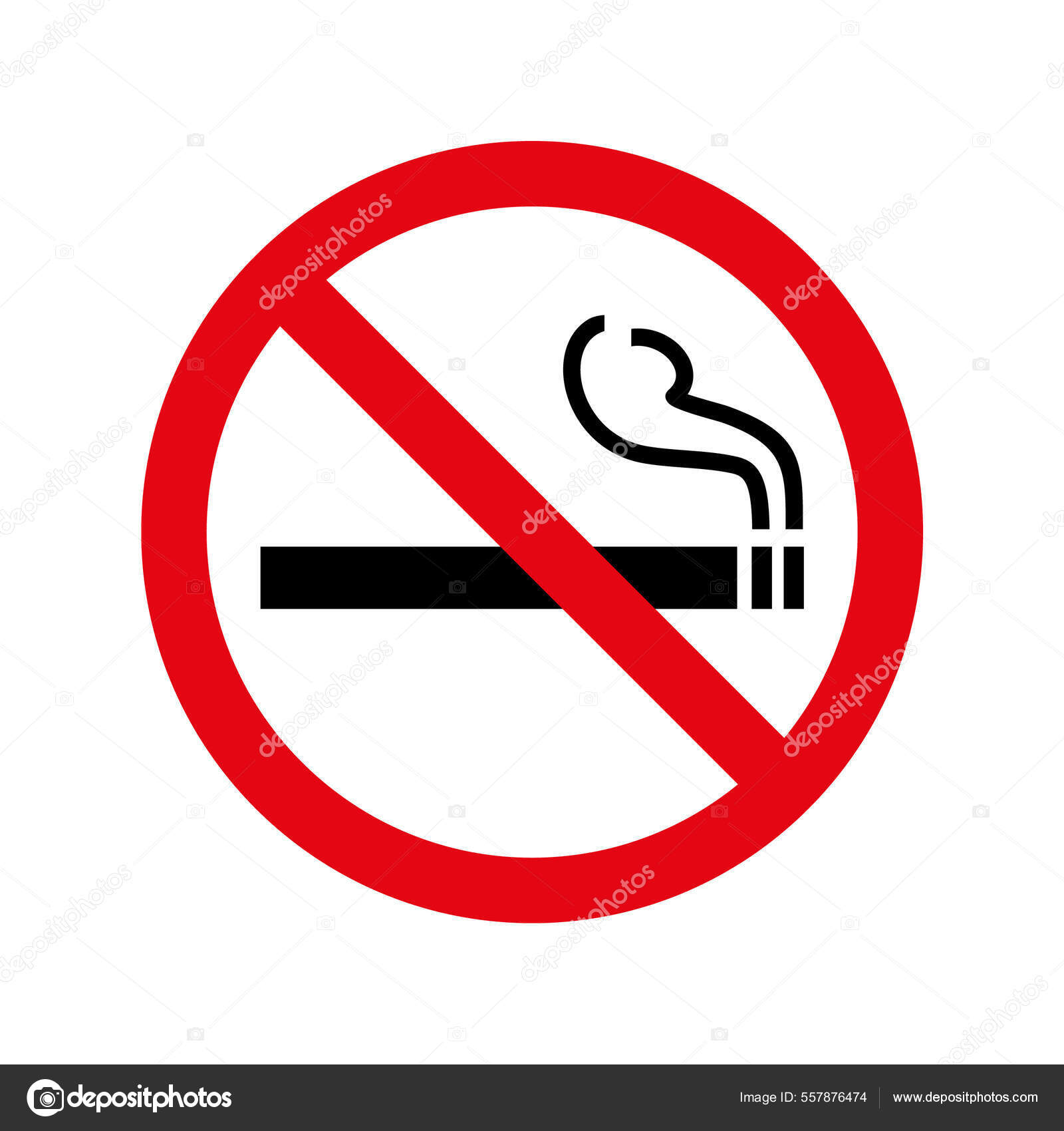 Smoking Sign Forbidden Icon Sticker Vector Stock Vector by ©lyovajan ...