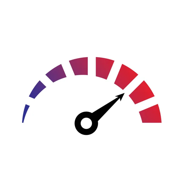 Speedometer Logo Vector Icon Element Isolated White Background Stock ...