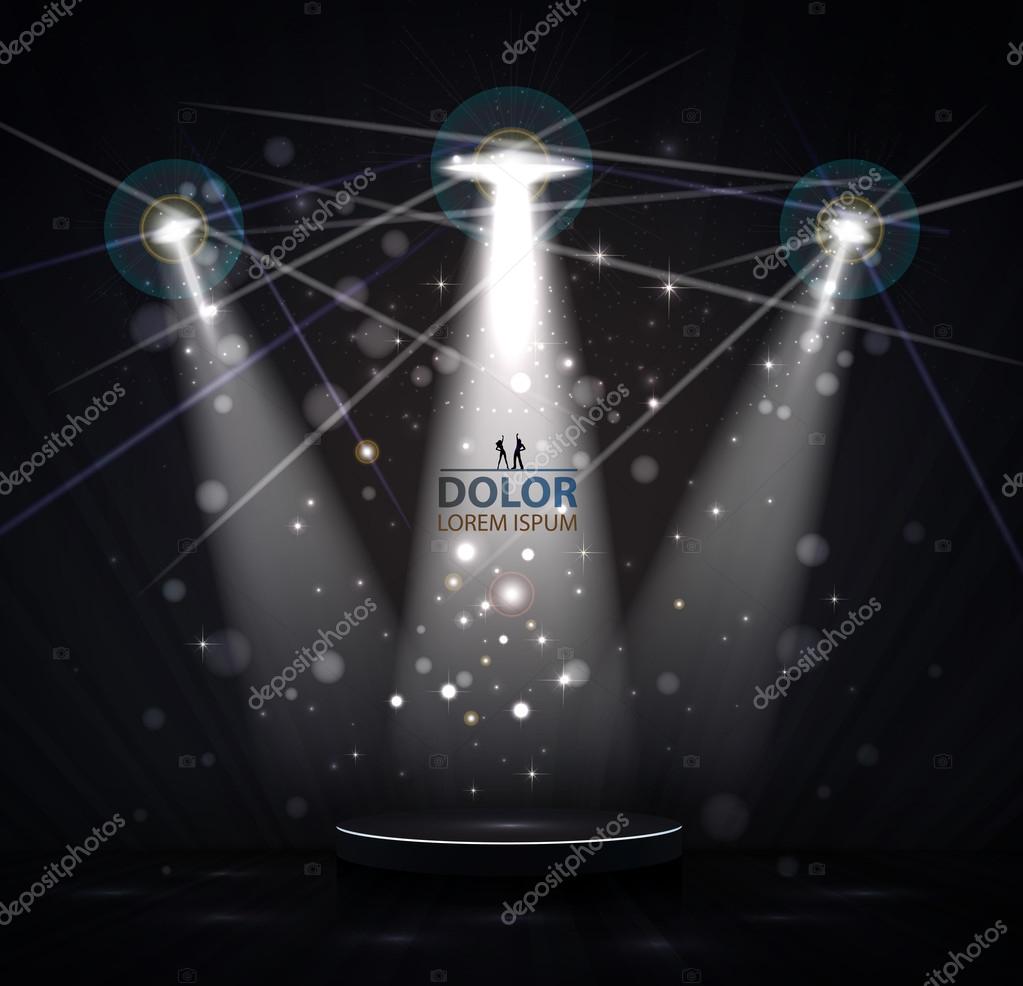 Spotlight effect scene background Stock Vector Image by ©antart #36301759