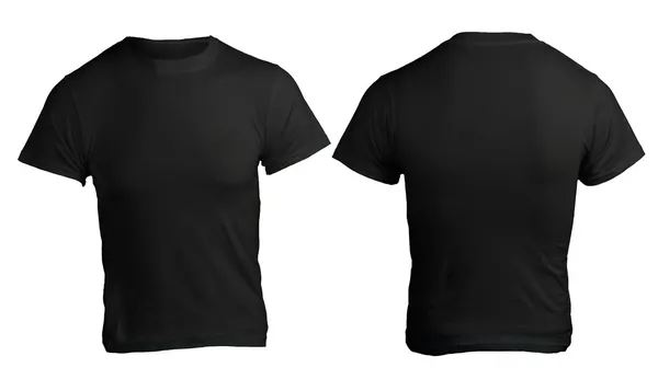 Venta > playera negra hombre frente y espalda > en stock