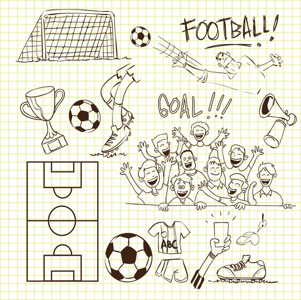 Field goal doodle Vector Art Stock Images | Depositphotos