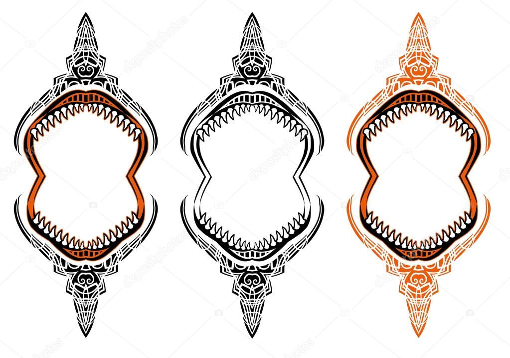 Shark jaws Stock Vector by ©Bakhtiozin 47357669
