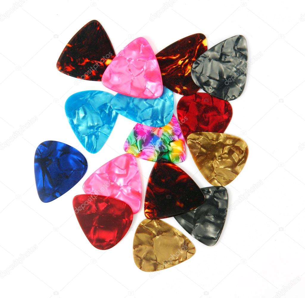 Colorful Guitar picks — Stock Photo © vanich #12096120