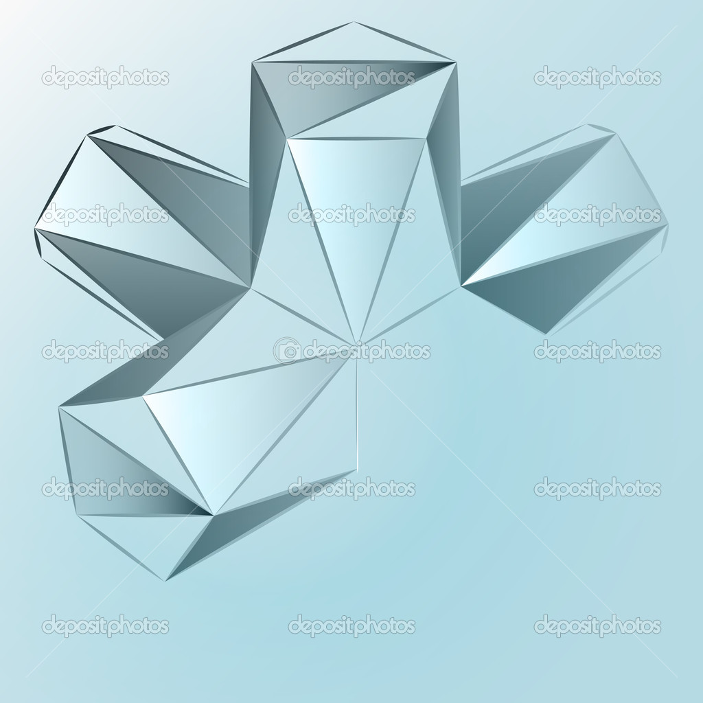 Abstract triangle composition vector template — Stock Vector © Adikk ...