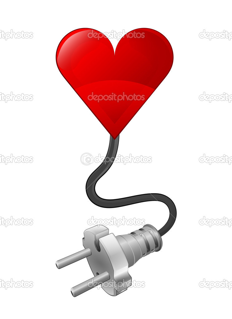 Love romance with plug connection Stock Vector Image by ©Adikk #42687363