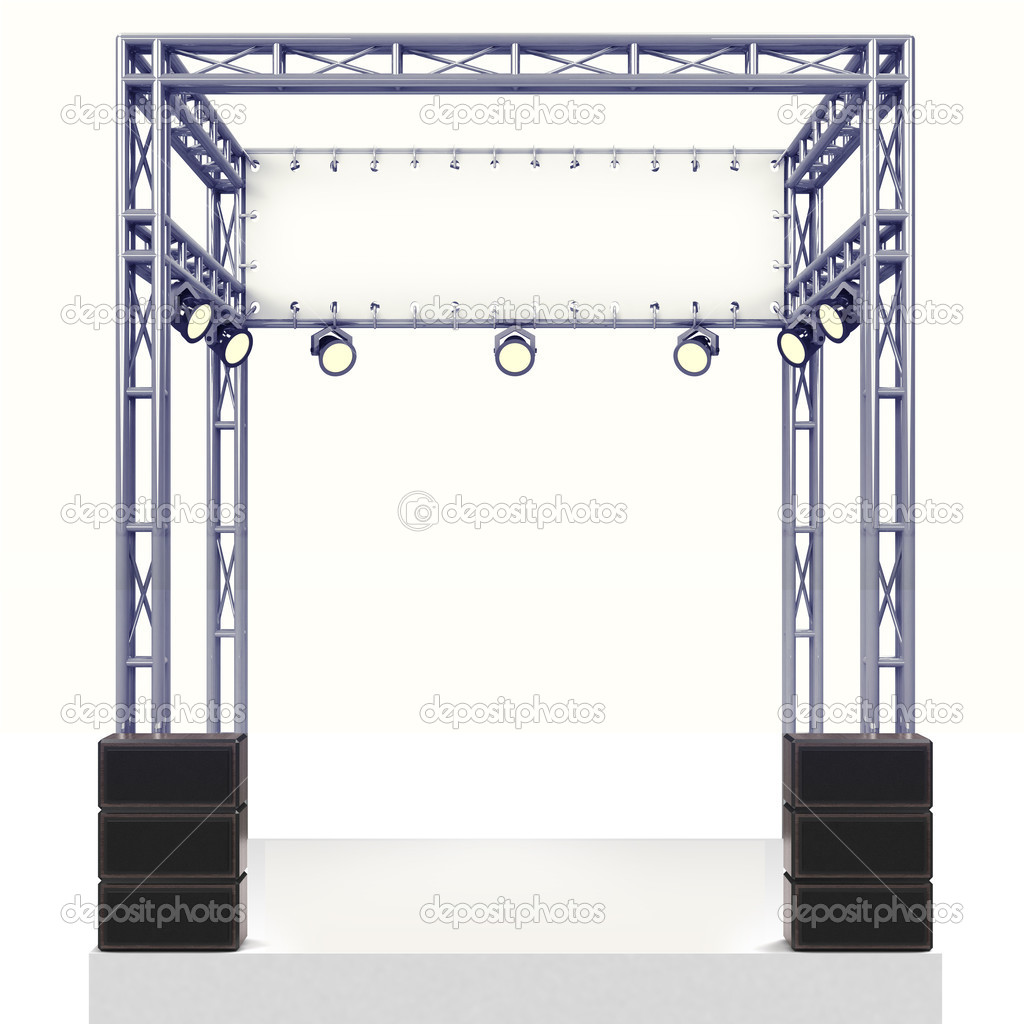 Event stage steel construction Stock Photo by ©Adikk 51291233