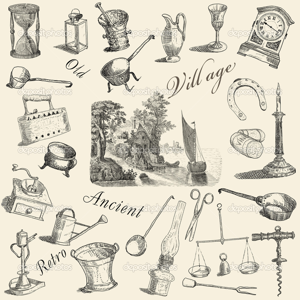 Village illustration Stock Illustration by ©pavila1 #20453023