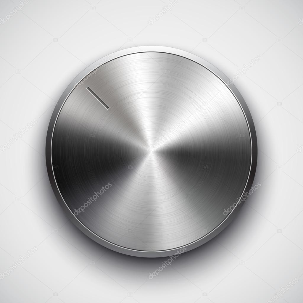 Technology volume button with metal texture Stock Vector by ©molaruso ...