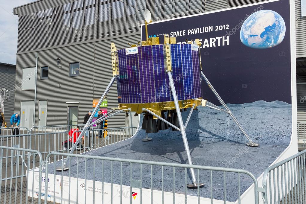 BERLIN - SEPTEMBER 14: Model space satellite to space pavilion ...