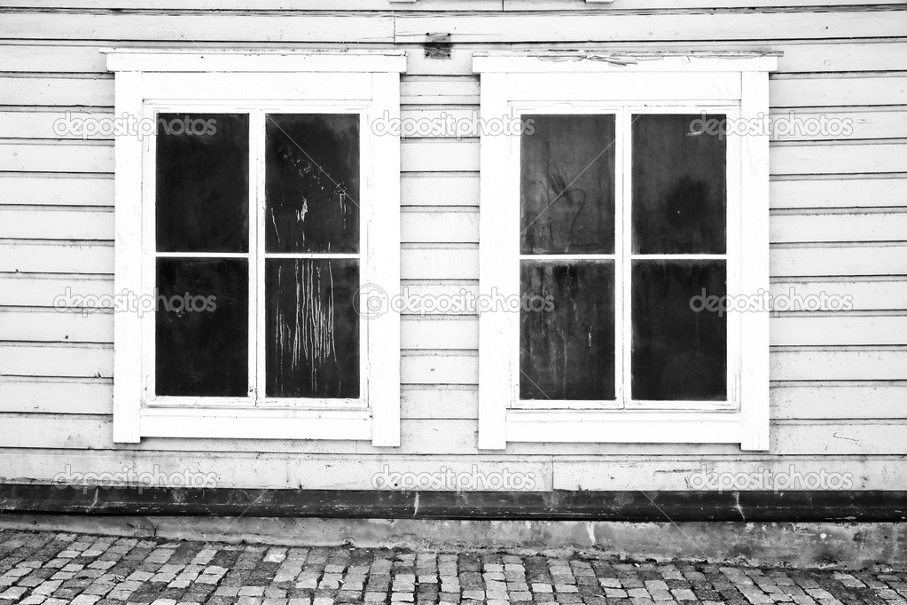 Old window. Background. Black and White Stock Photo by ©S_Kohl 36954511