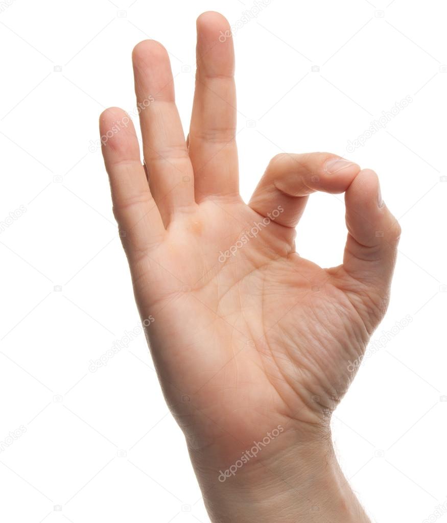 Hand OK sign — Stock Photo © ijdema #12901722