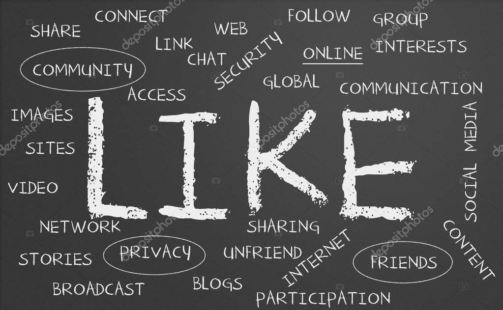 Like word cloud — Stock Photo © ijdema #13765608