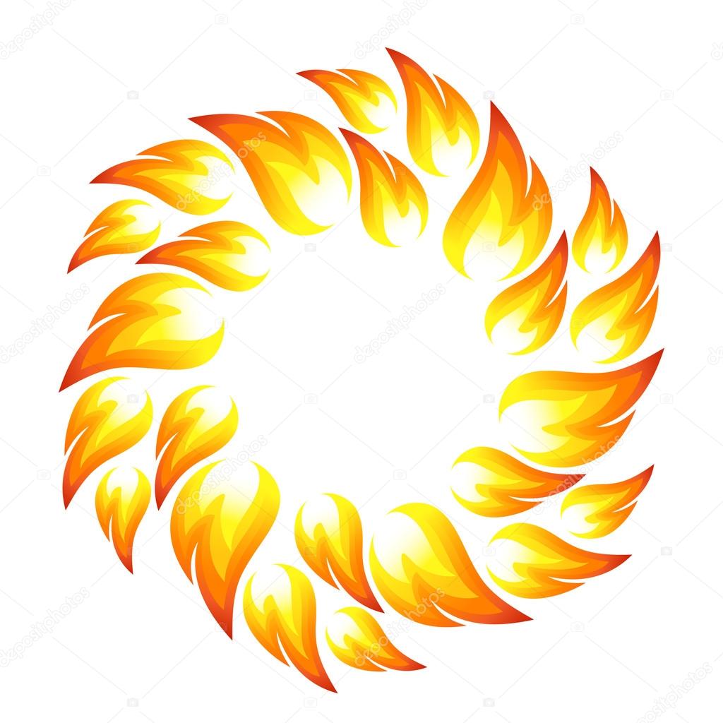 Fire flower, sun Stock Vector Image by ©tatus #13955166