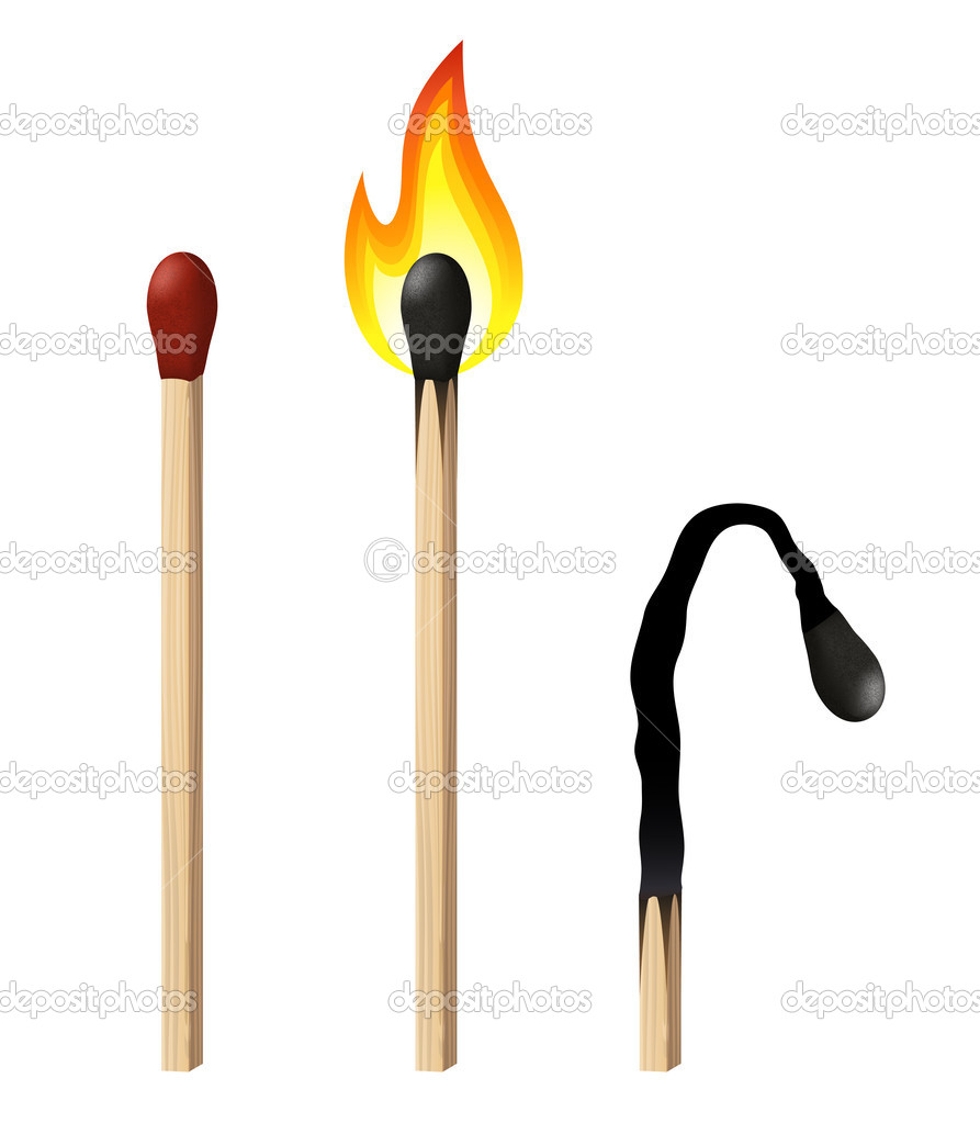 Match isolated on white background Stock Vector Image by ©tatus #26741365