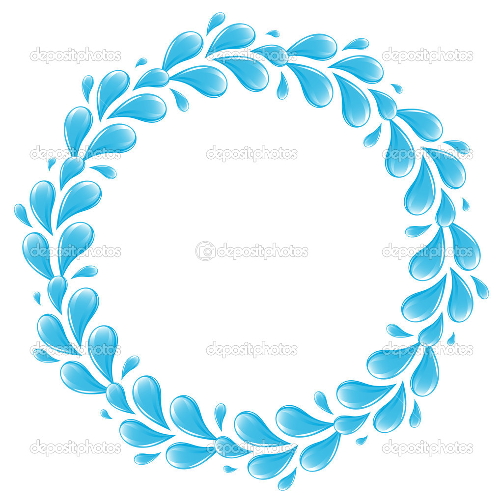 Water drops frame Stock Vector Image by ©tatus #43635535