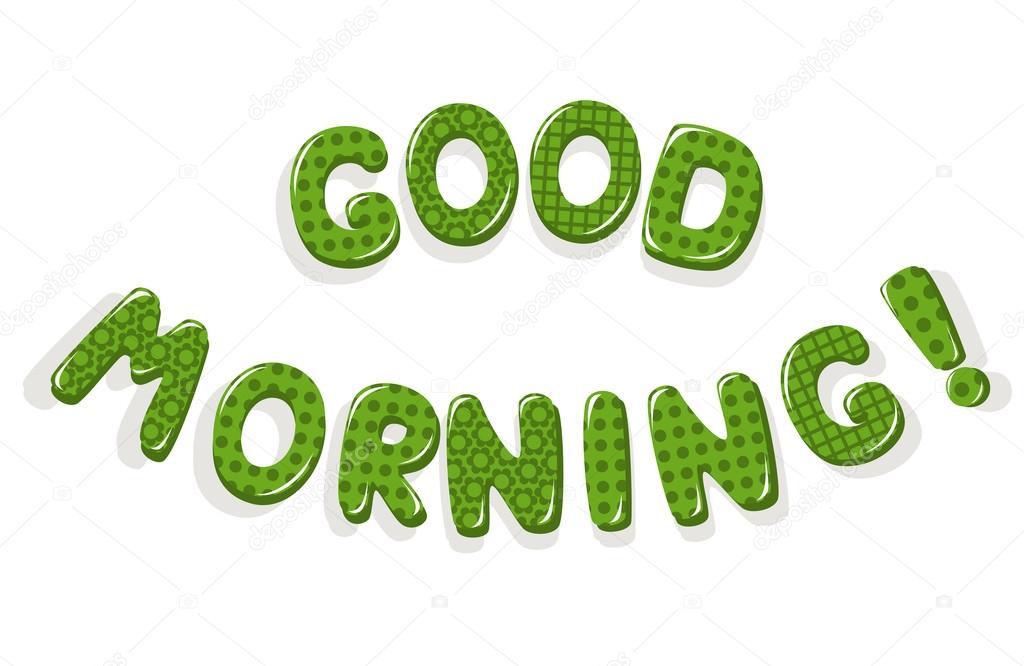 Good Morning letters Stock Vector by ©tatus 49122099