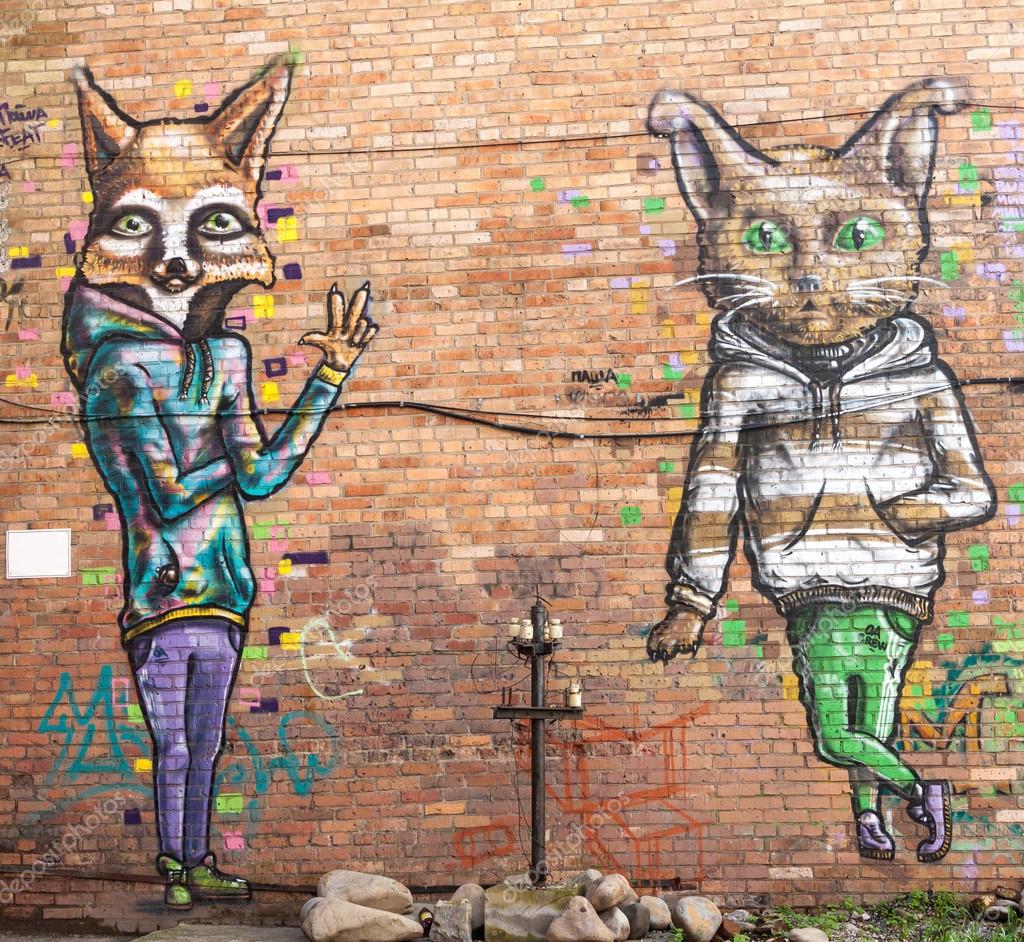 Street Art Graffiti. – Stock Editorial Photo © eevl #12814681