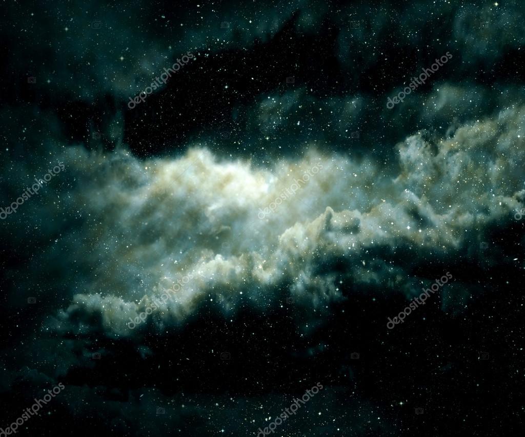 Star field and nebula. — Stock Photo © eevl #23475583