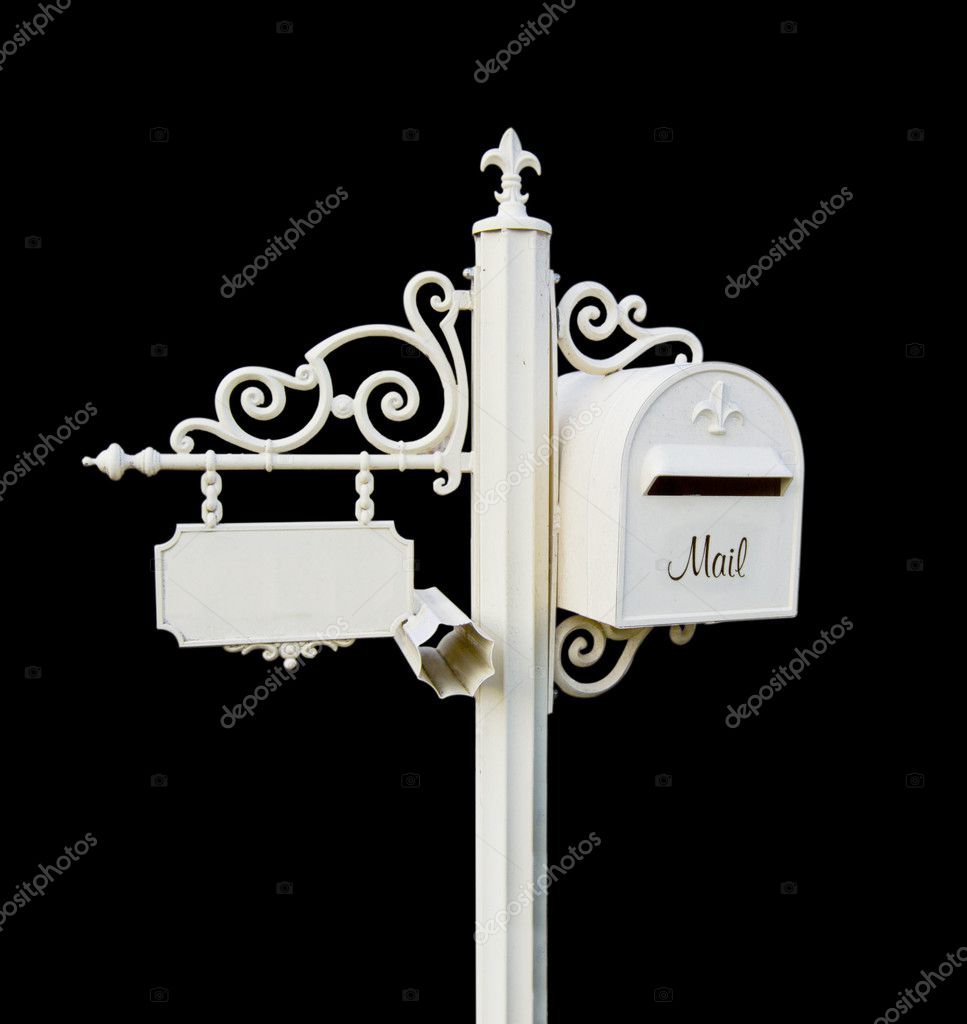 White ornamental Letter box — Stock Photo © krishnadasekm #14681507