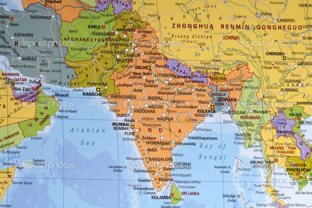 Close-up of the world map — Stock Photo © minardi #12218832