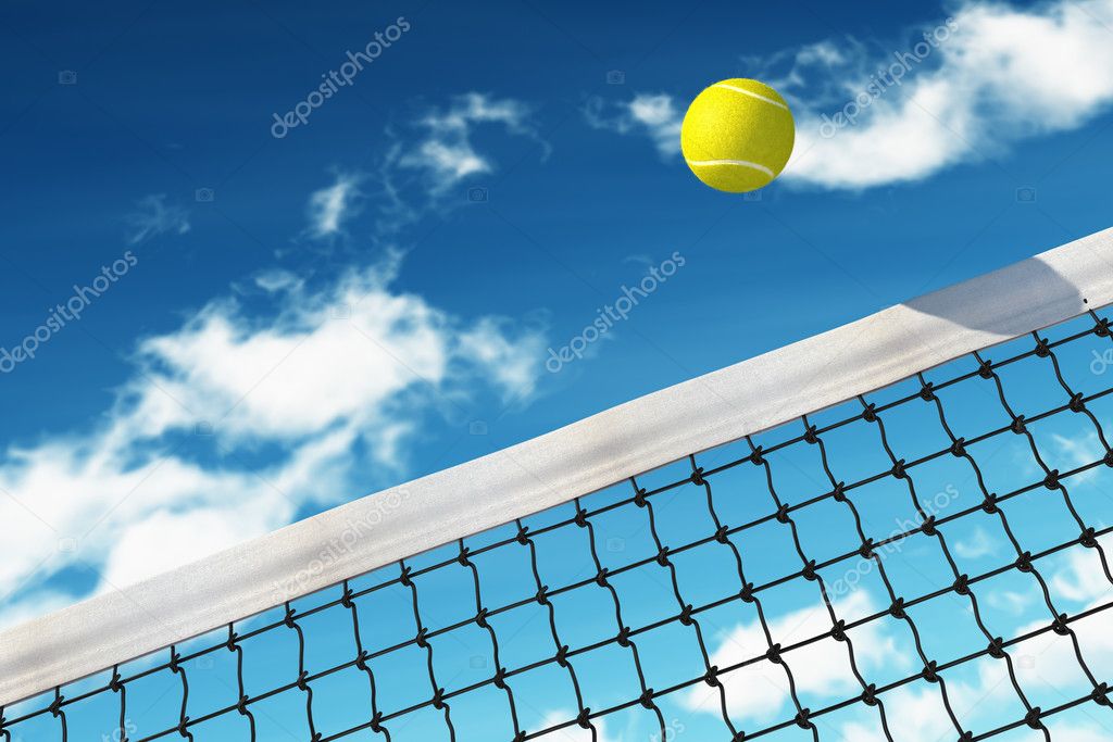 Tennis Ball over Net Stock Photo by ©chromatika2 12482167