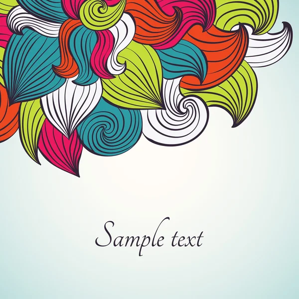 Floral curl design template card Stock Vector Image by ©Lunarus #32123605