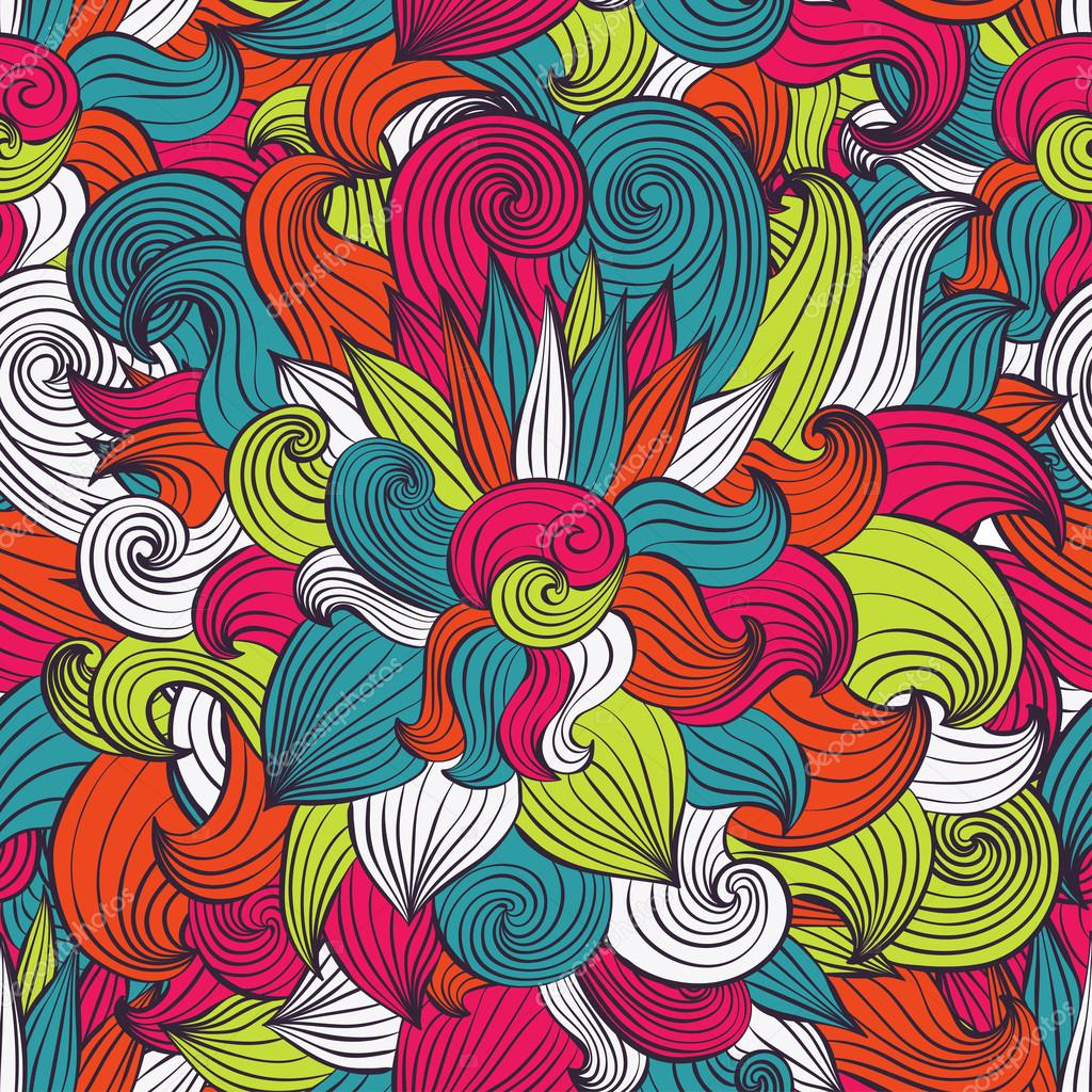 Swirl design seamless tiled pattern Stock Vector by ©Lunarus 32123897
