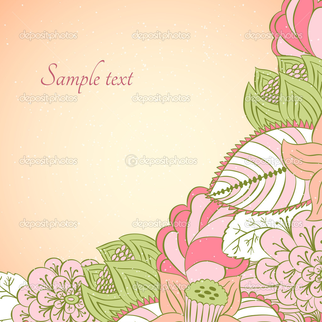 Fondo floral Vector de stock #32125169 de ©Lunarus