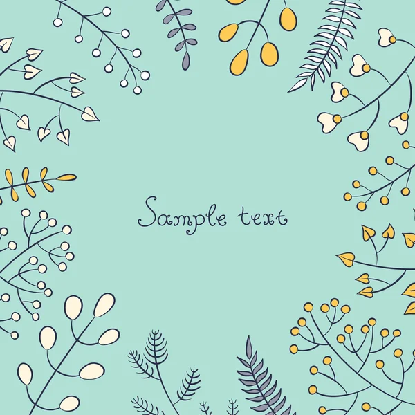 Branch frame template design card invitation Stock Vector Image by ...