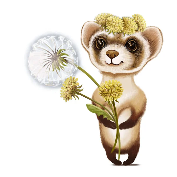 Kytka kreslená pampeliška Stock Photos, Royalty Free Kytka kreslená ...