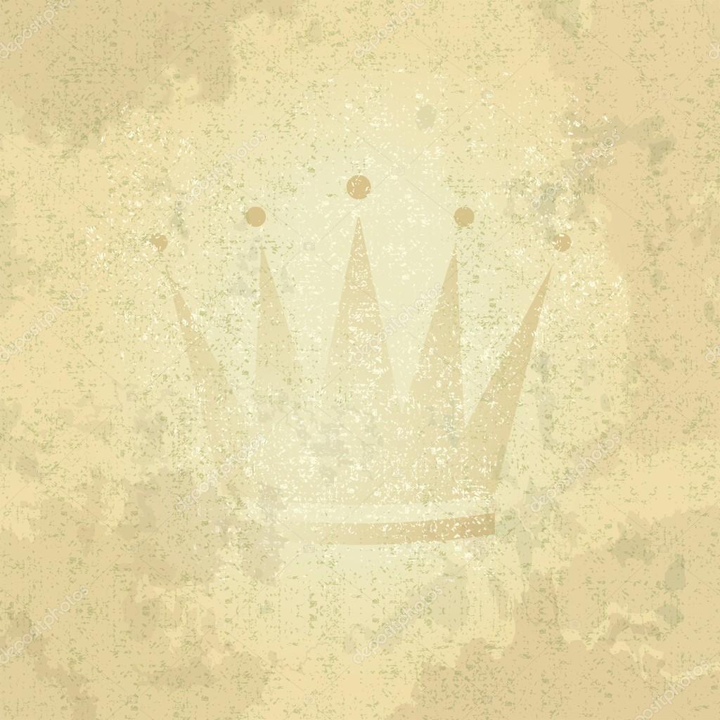 Retro crown, grunge illustration — Stock Photo © illucesco1 #34089997