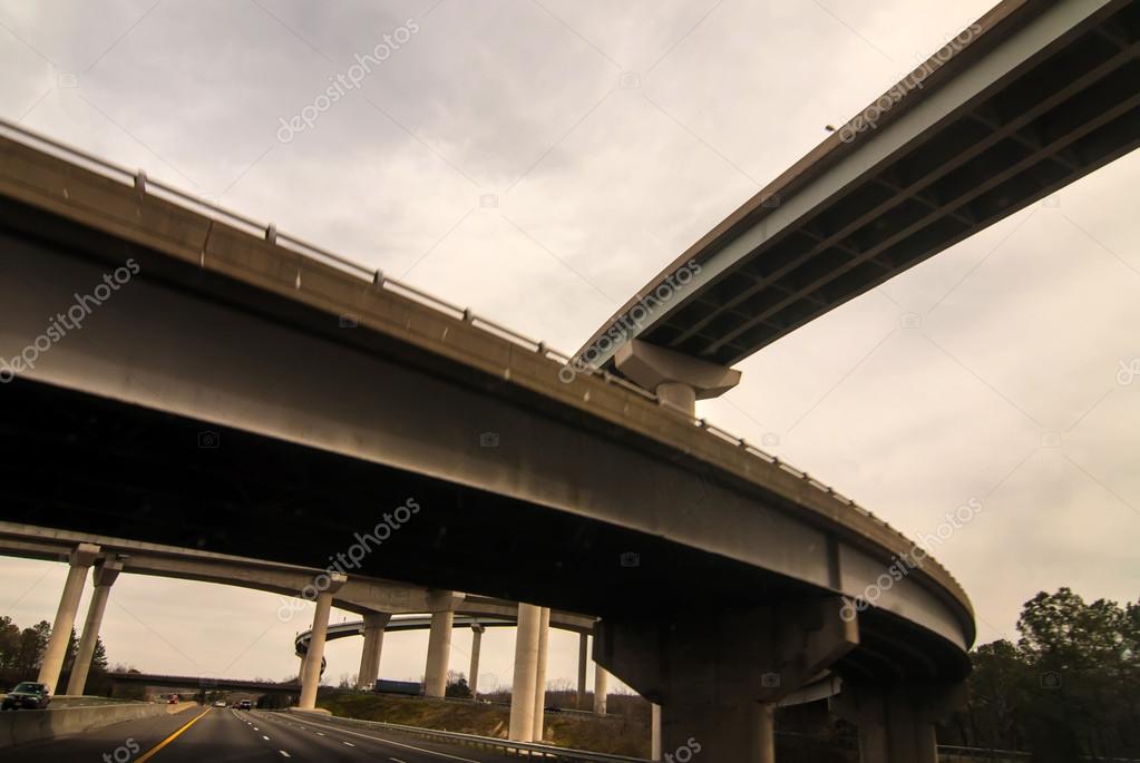 Interstate highway bridges — Stock Photo © digidream #23907889