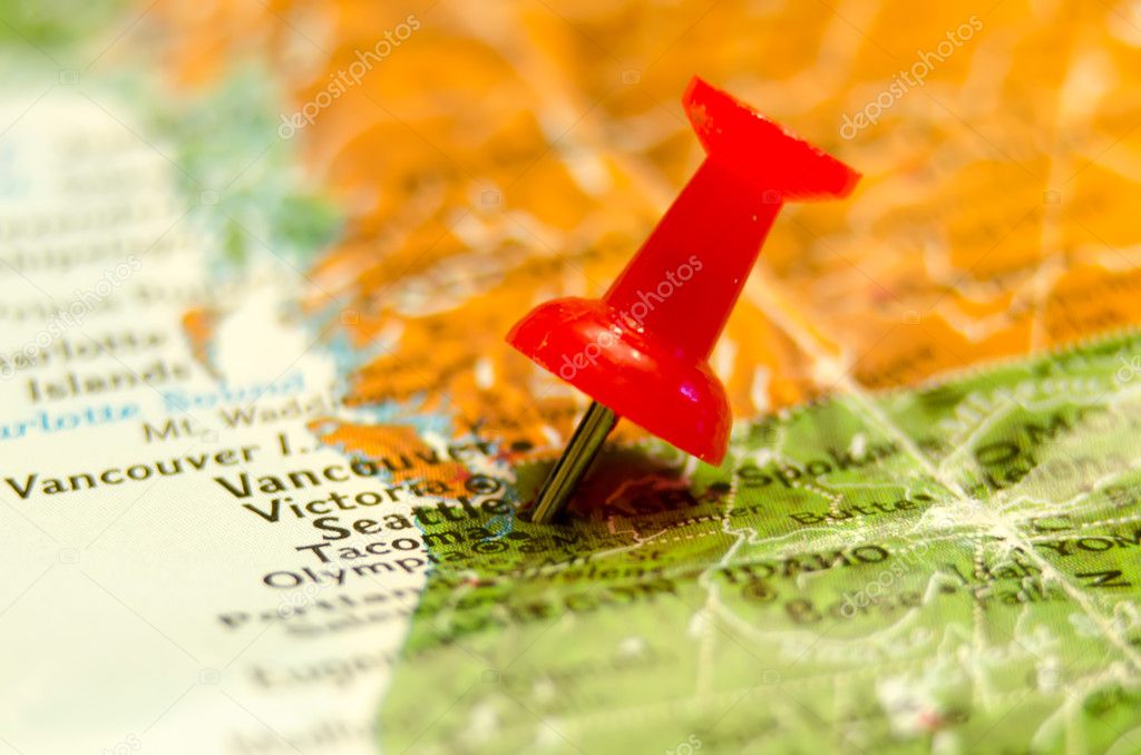 seattle wa city pin en el mapa 2022