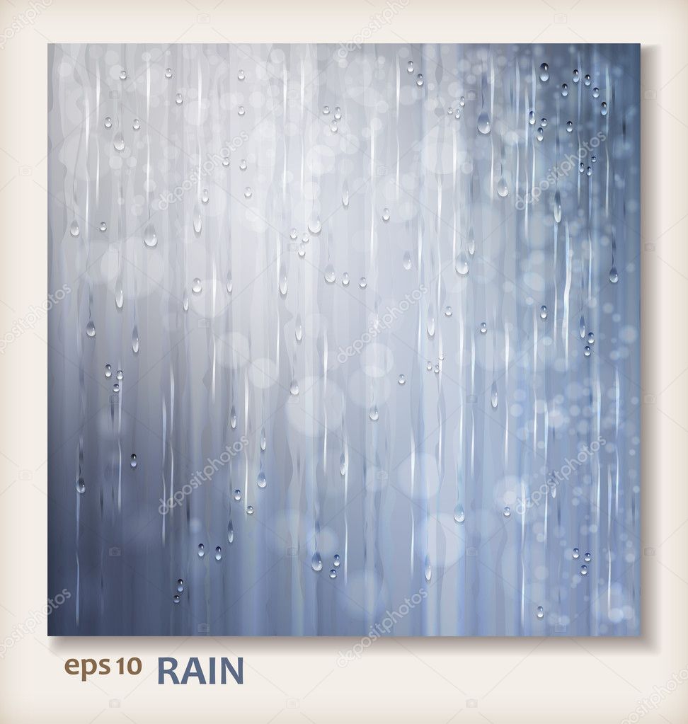 Grey shiny rain. Abstract water background design. Rainy weather vector ...