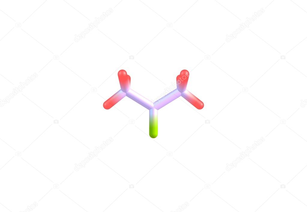 Acetone molecular structure isolated on white — Stock Photo © olla ...