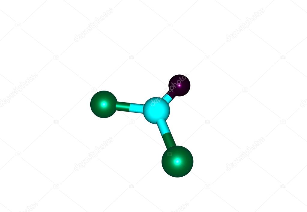 Phosgene molecular structure isolated on white — Stock Photo © olla ...