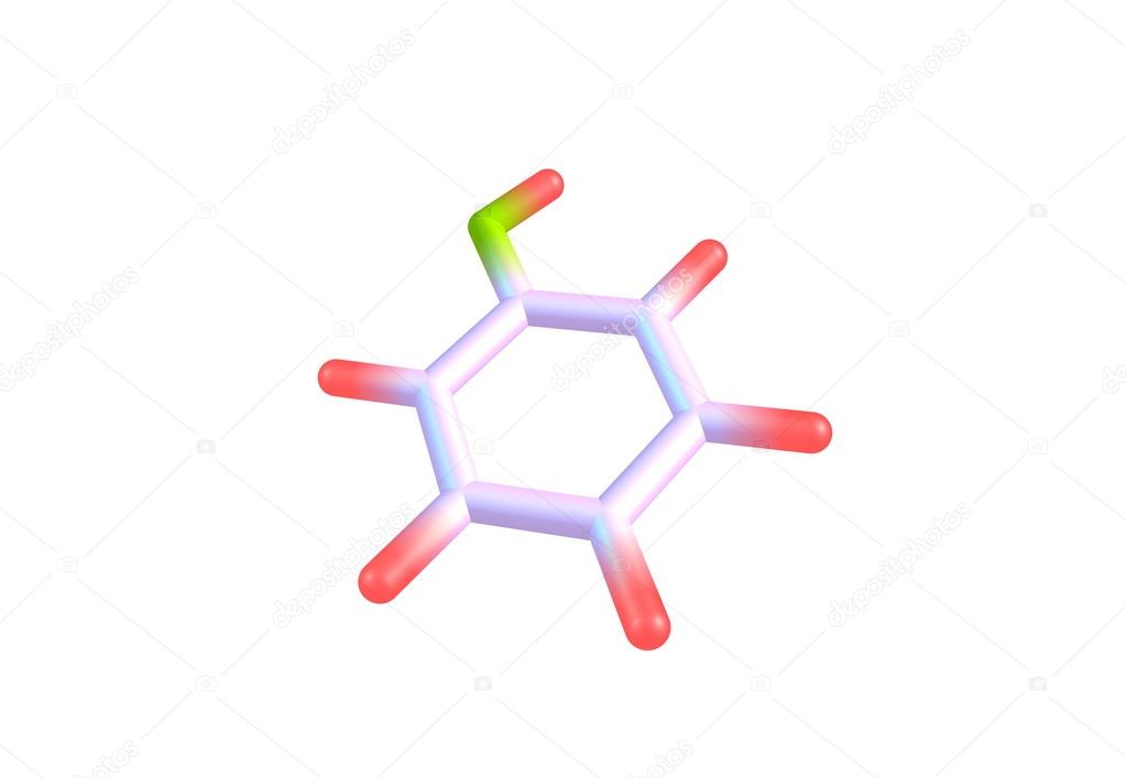 Phenol molecular structure isolated on white — Stock Photo © olla ...