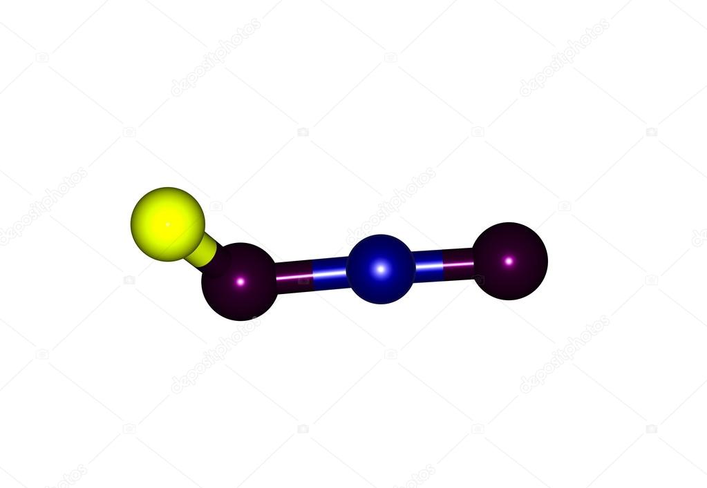 Metaboric acid molecular structure isolated on white — Stock Photo ...