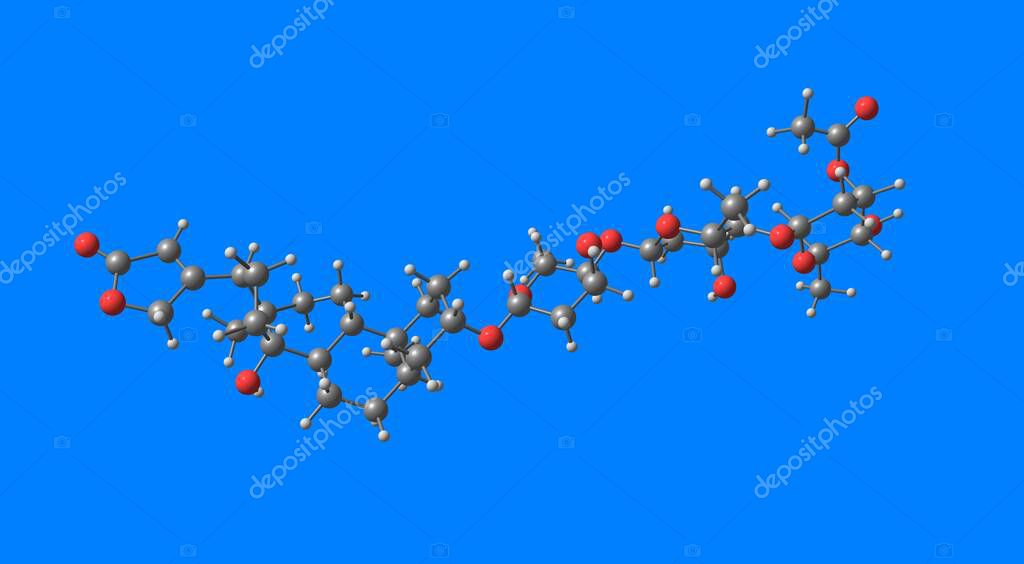 La acetildigitoxina es un glucósido cardíaco. Es un derivado acetilo de ...